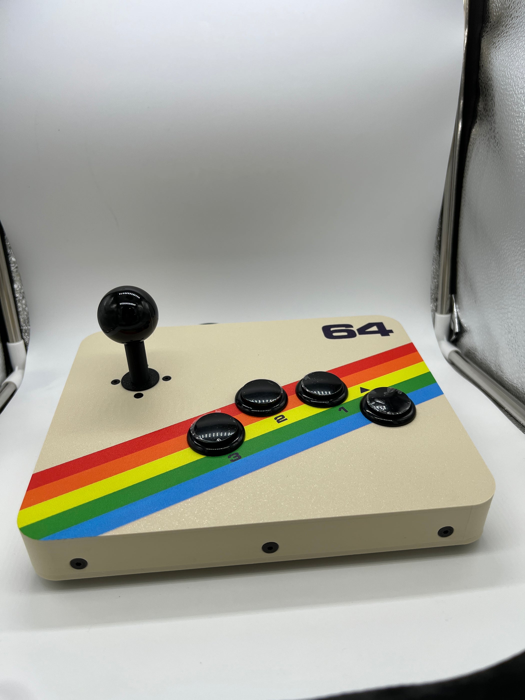 Commodore 64 4 Button Arcade Stick Mega with Genuine Sanwa Stick ...