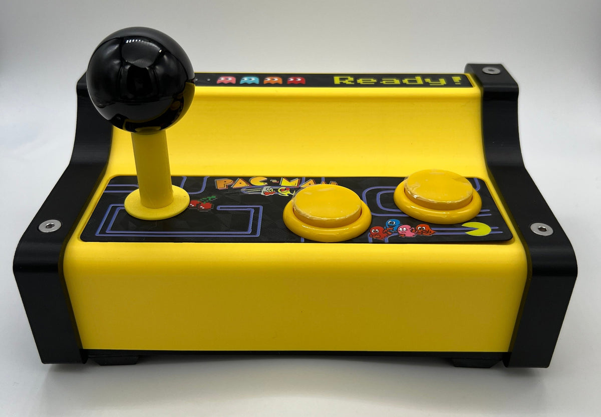 USB Version 6 Button Plus Mode Button Pac-Man Themed Arcade Stick Cont ...