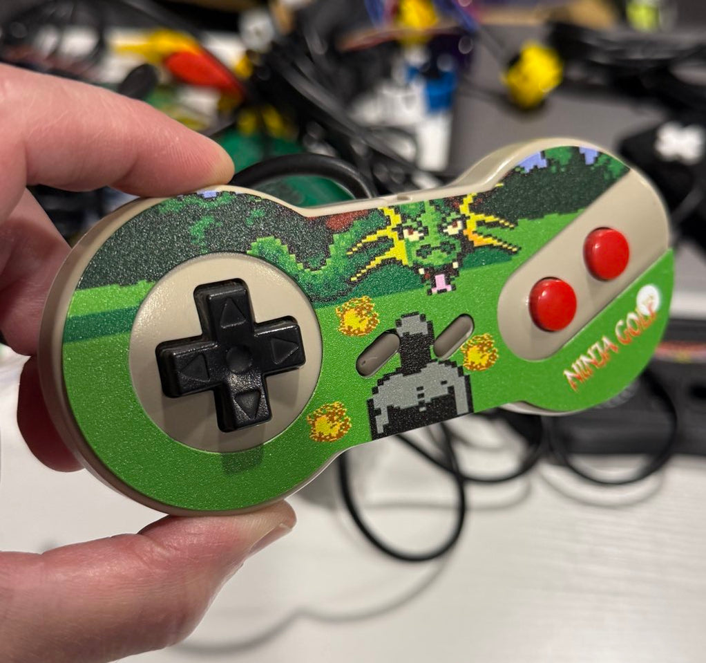 NES Dog Bone Controller Overlay Decal Faceplate Skin — RetroGameBoyz LLC