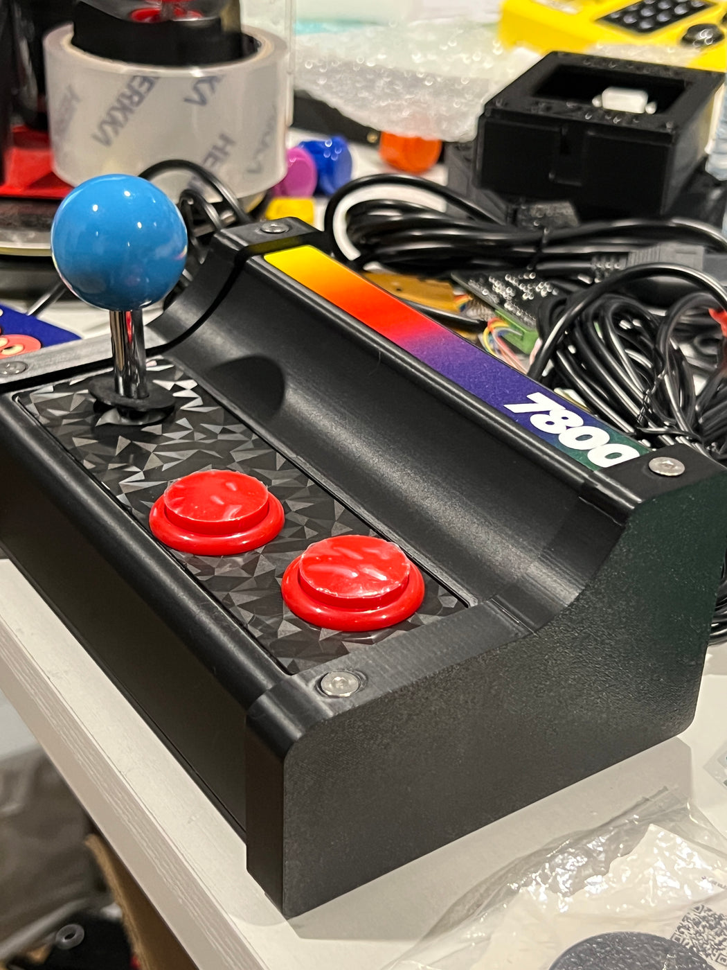 Atari 7800 7800+ 2600 2600+ USB MSX Sega Master System Arcade Stick Co ...